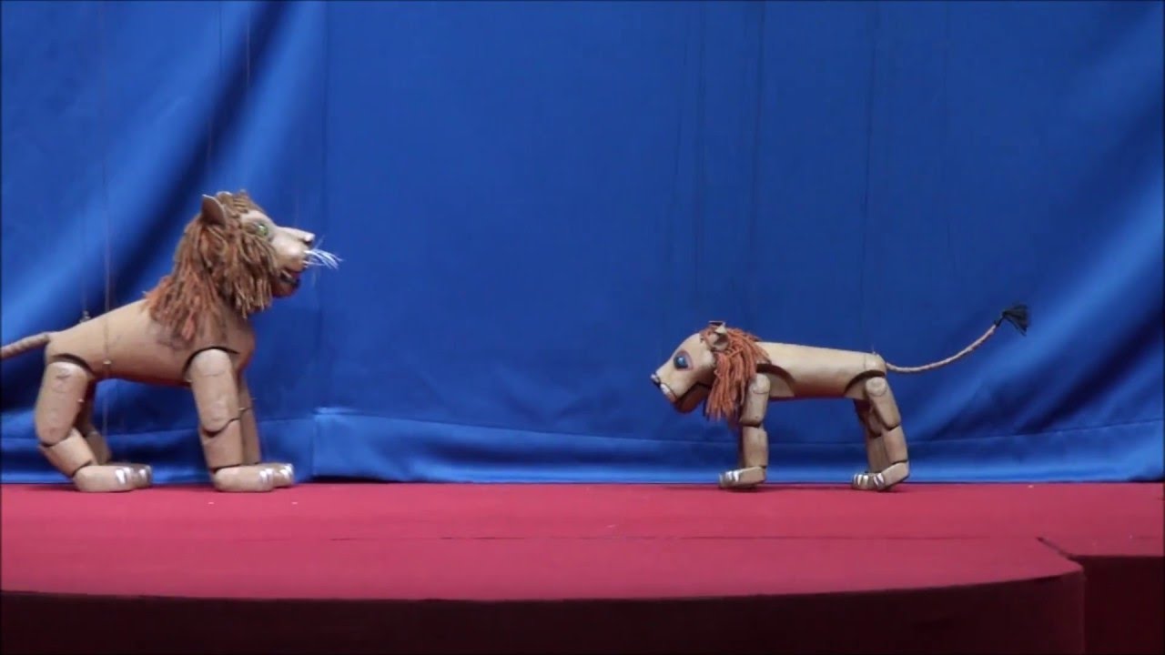 A Puppet Show on "Lion who thought he was a sheep": A story told by ...