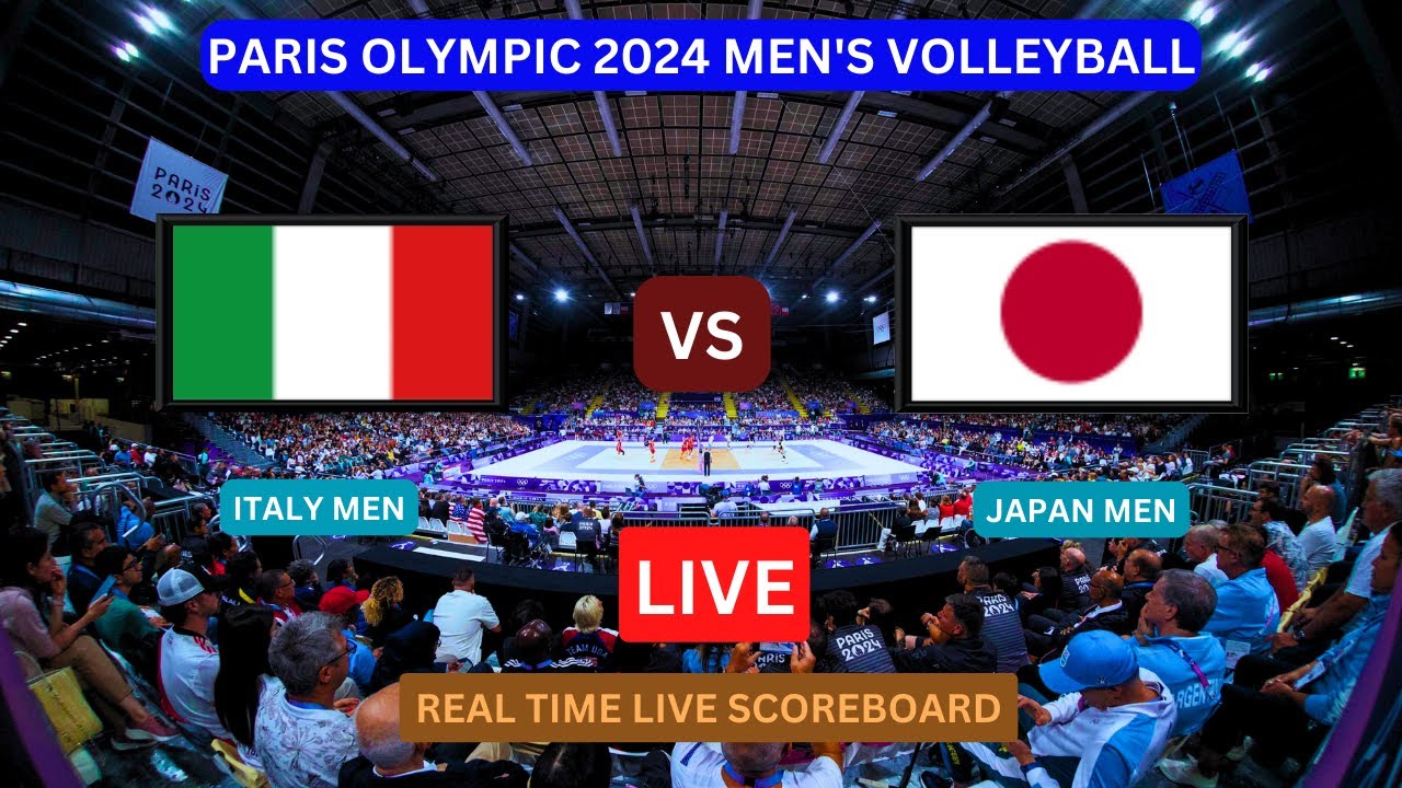 Italy Vs Japan LIVE Score UPDATE Today 2024 Paris Olympic Men’s ...