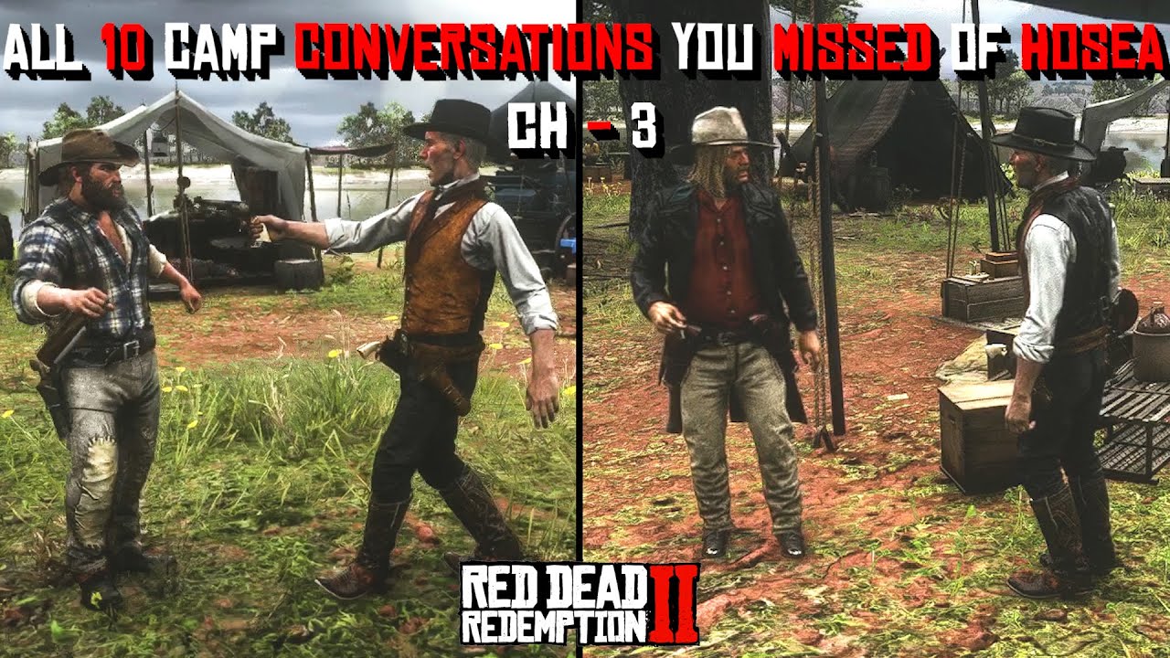 All 10 Camp Conversations You Missed Of Hosea In Chapter 3 In Red Dead ...