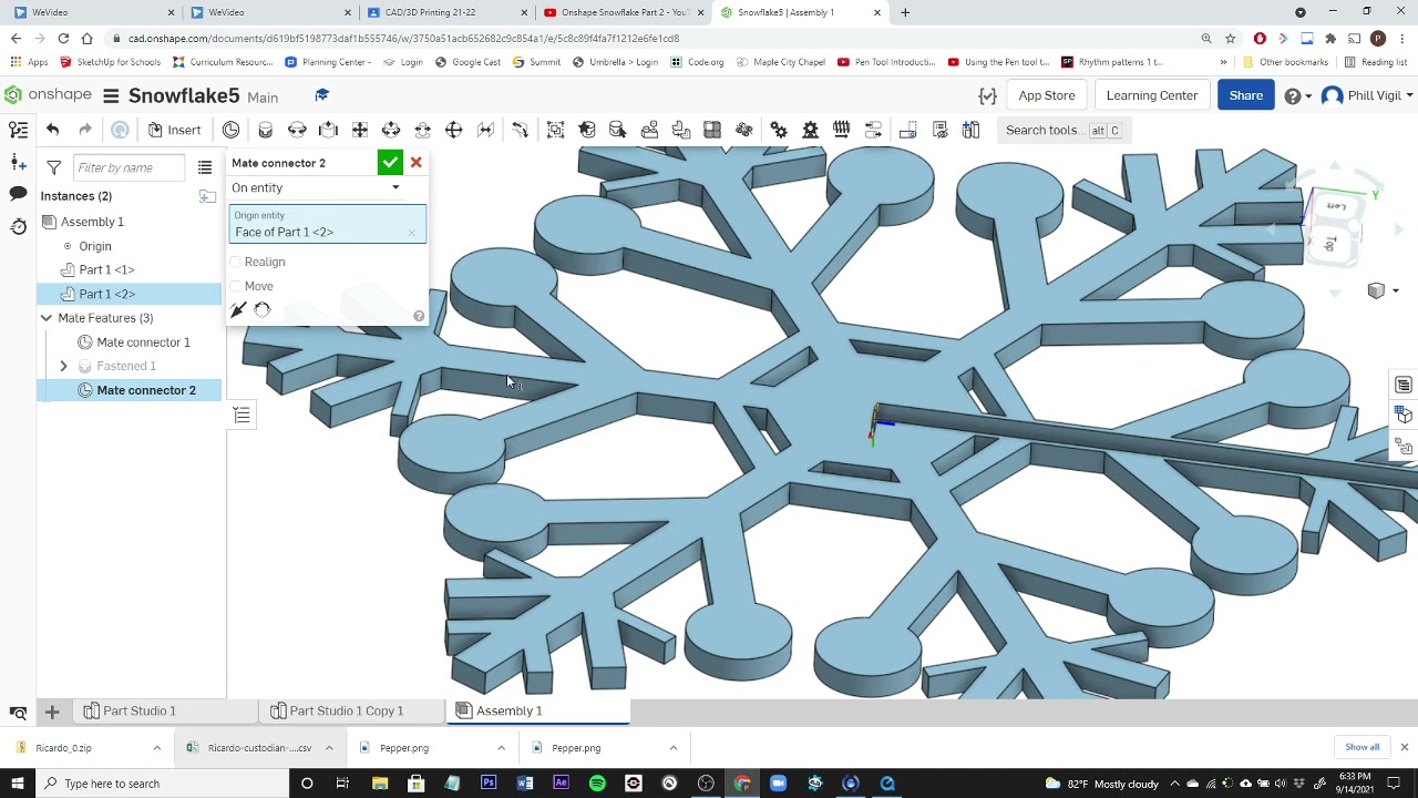 Onshape Snowflake Assembly - YouTube