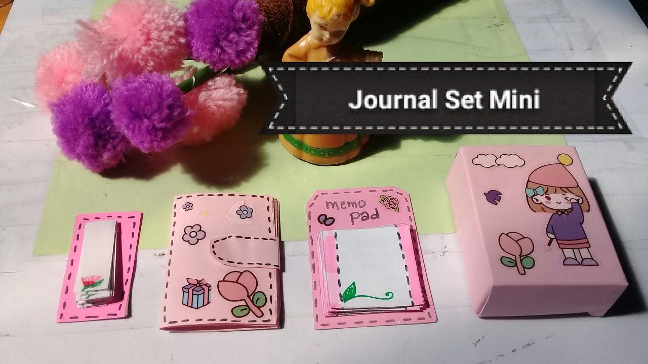 Diy Journal Set🎀Mini Homemade Supplies🎀Diy Paper Crafts🎀Notebook ...