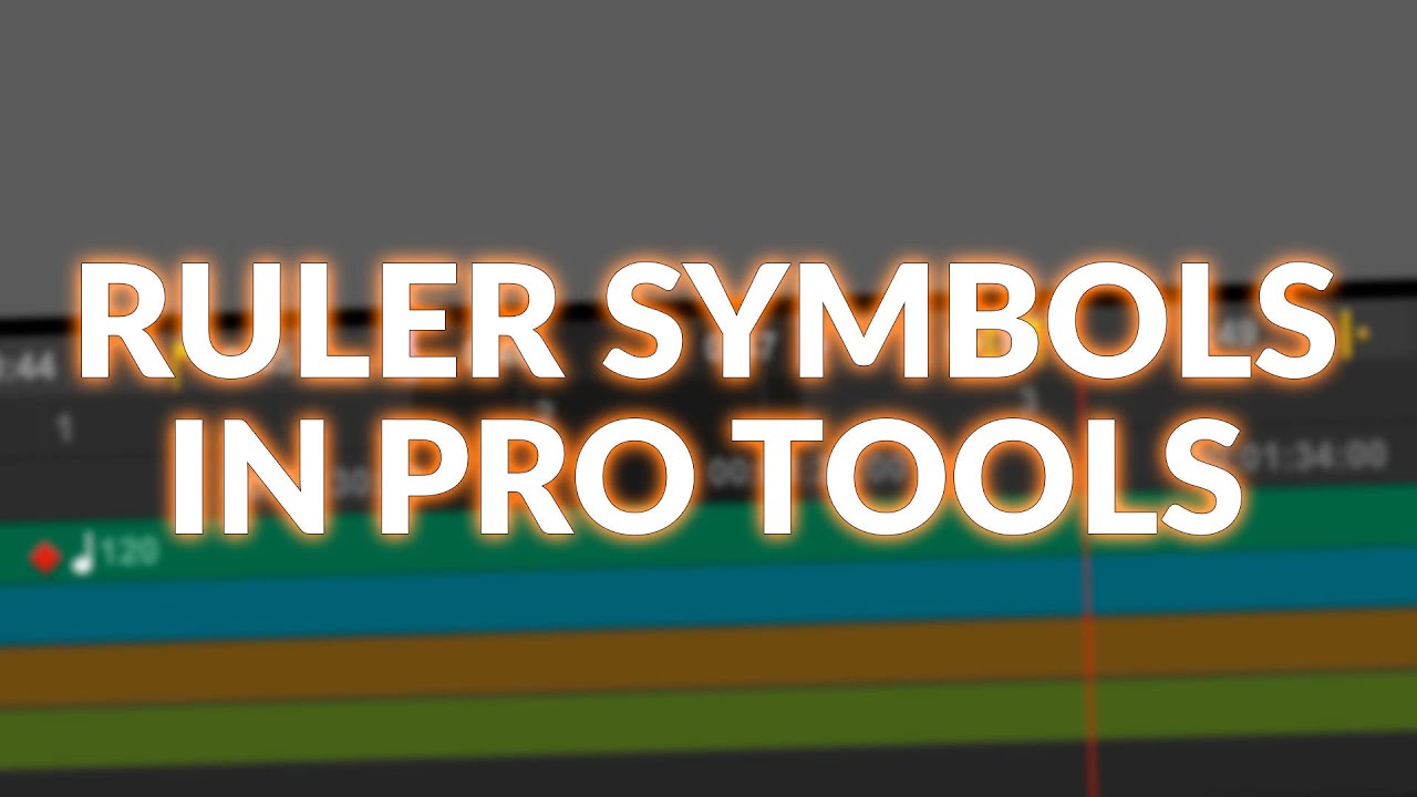5 Symbols In The Pro Tools Rulers And What They Mean - YouTube
