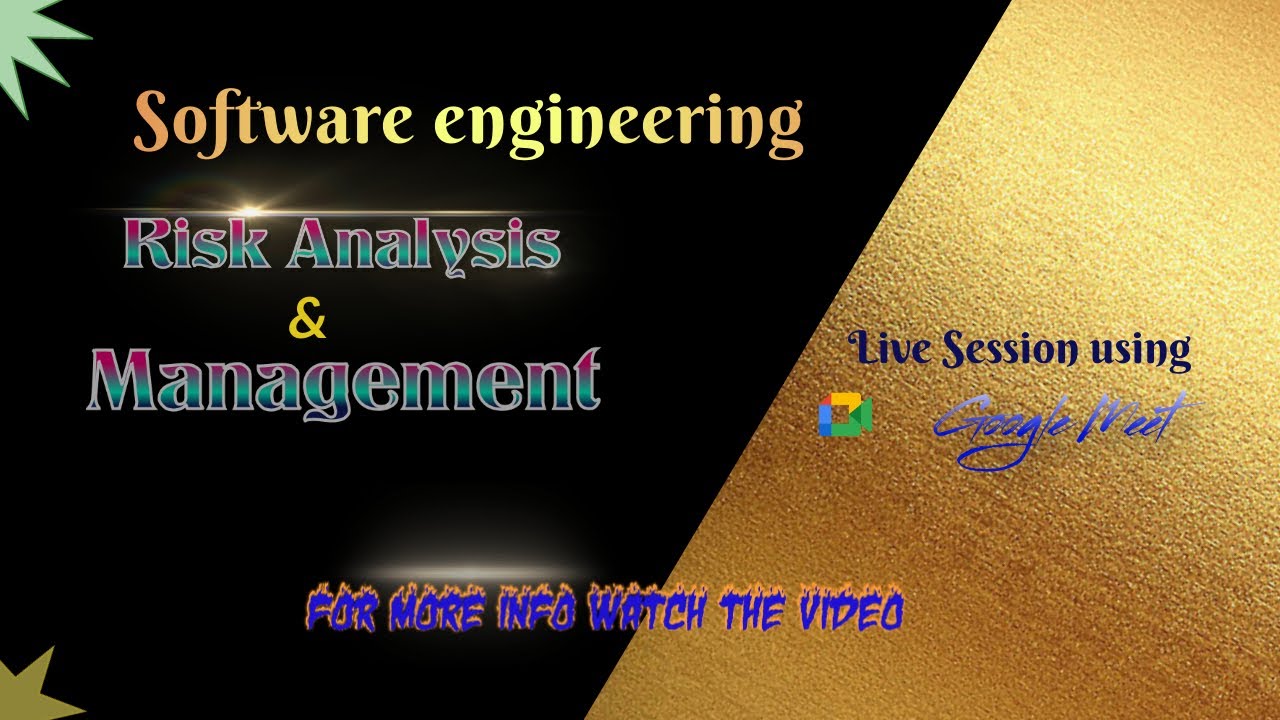 Risk Management in Software Engineering- Google Meet Live - YouTube
