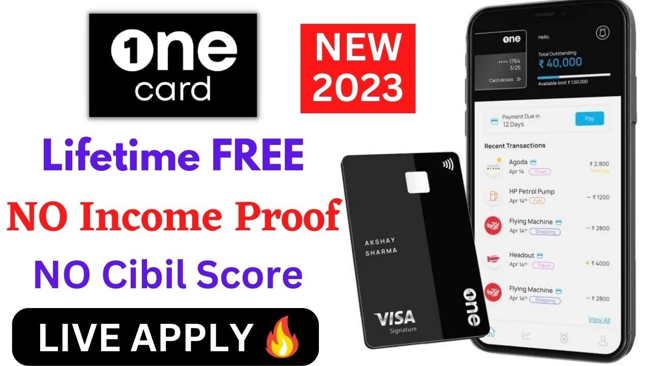 How To Apply One Card Credit Card | One Metal Card Apply 2023 | One ...