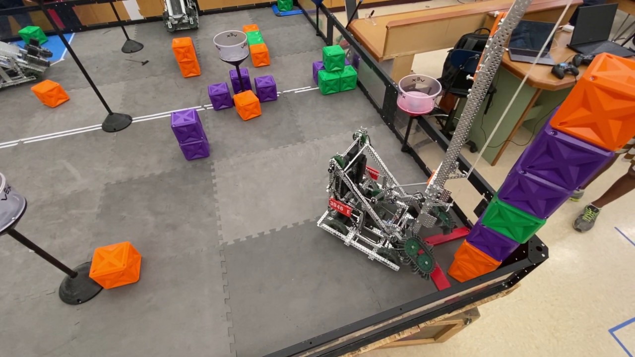 7 point autonomous - 3946E - Vex Robotics Tower Takeover - YouTube
