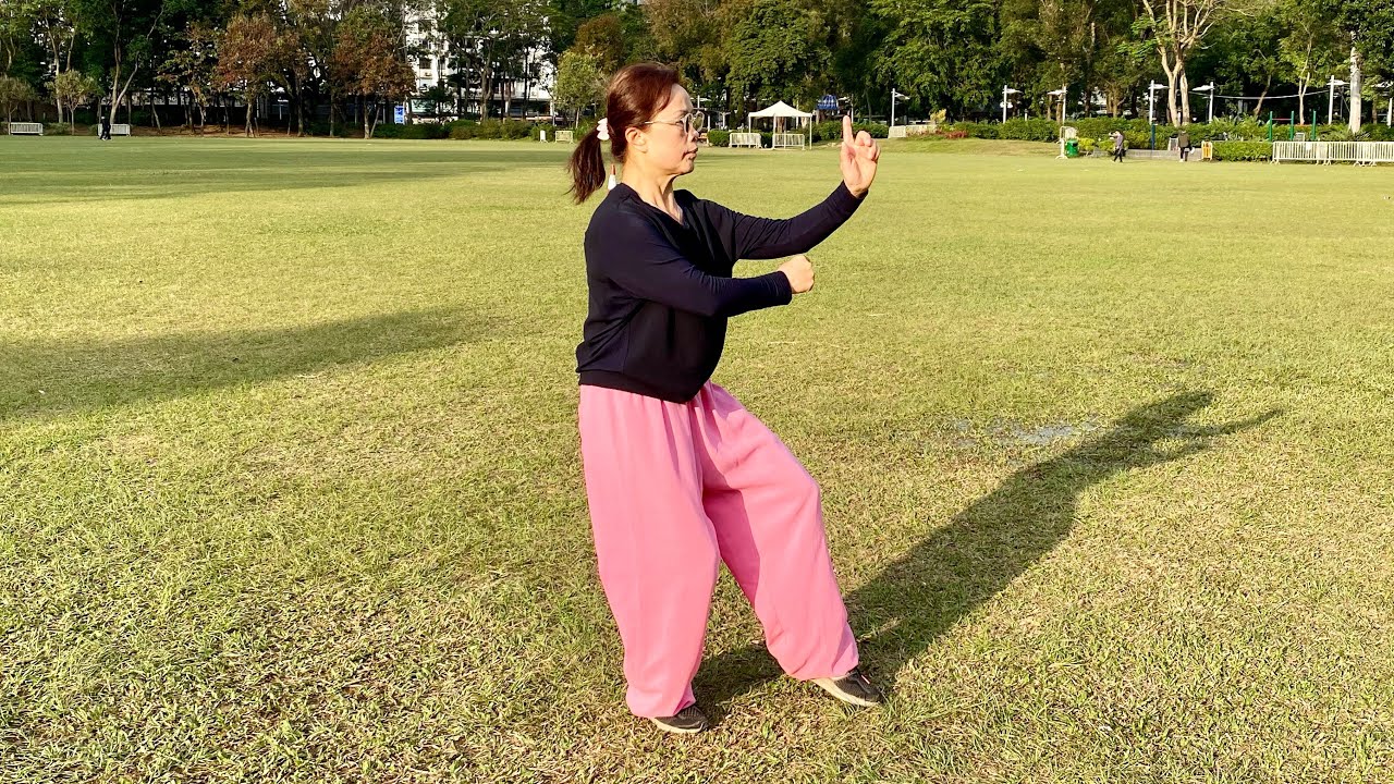 （Taichi ）Sifu Tsui Tin Ying徐鈿英師傅 《老架－路》第二十式：肘底看捶、第二十－式：倒卷肱、慢動作教學。 - YouTube