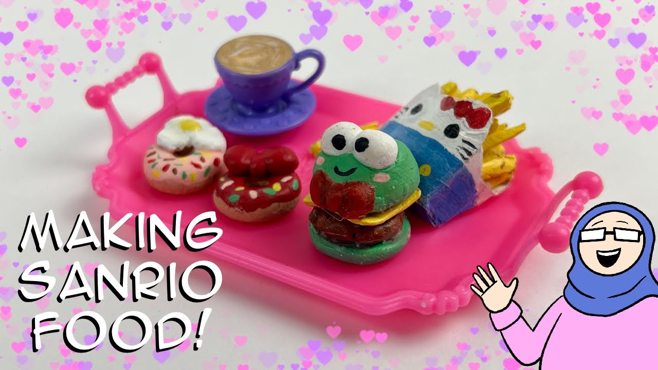 Making SANRIO Food From Clay! 🍔🐸 - YouTube