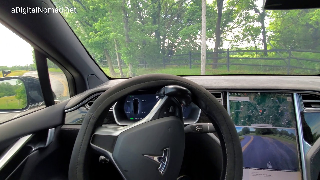 Big Woods Road SHARP CURVES | Vid 044 | TESLA AutoPilot 2020.20.1 - YouTube