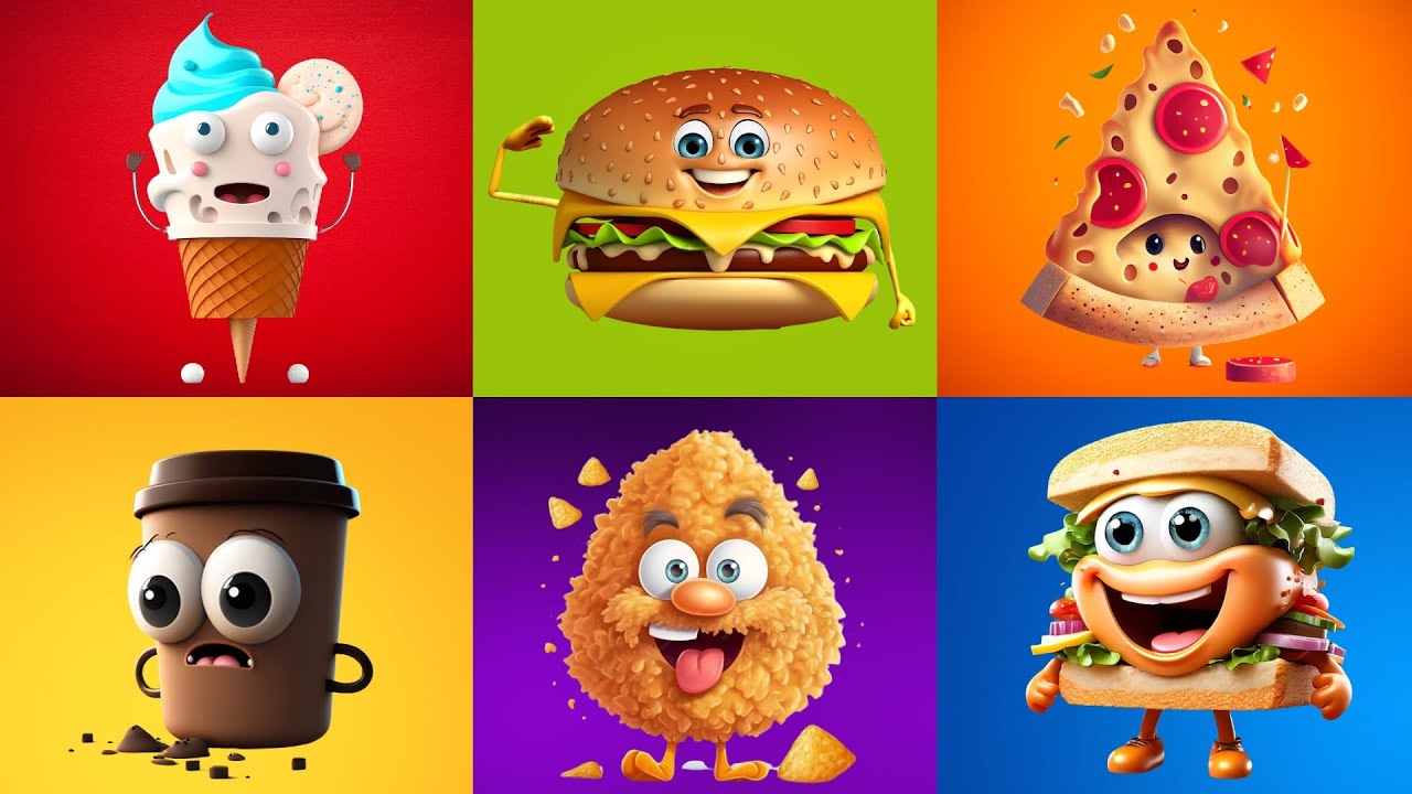 Yummy Yummy Fast Food Dance | Fun & Educational song | Learn with ...