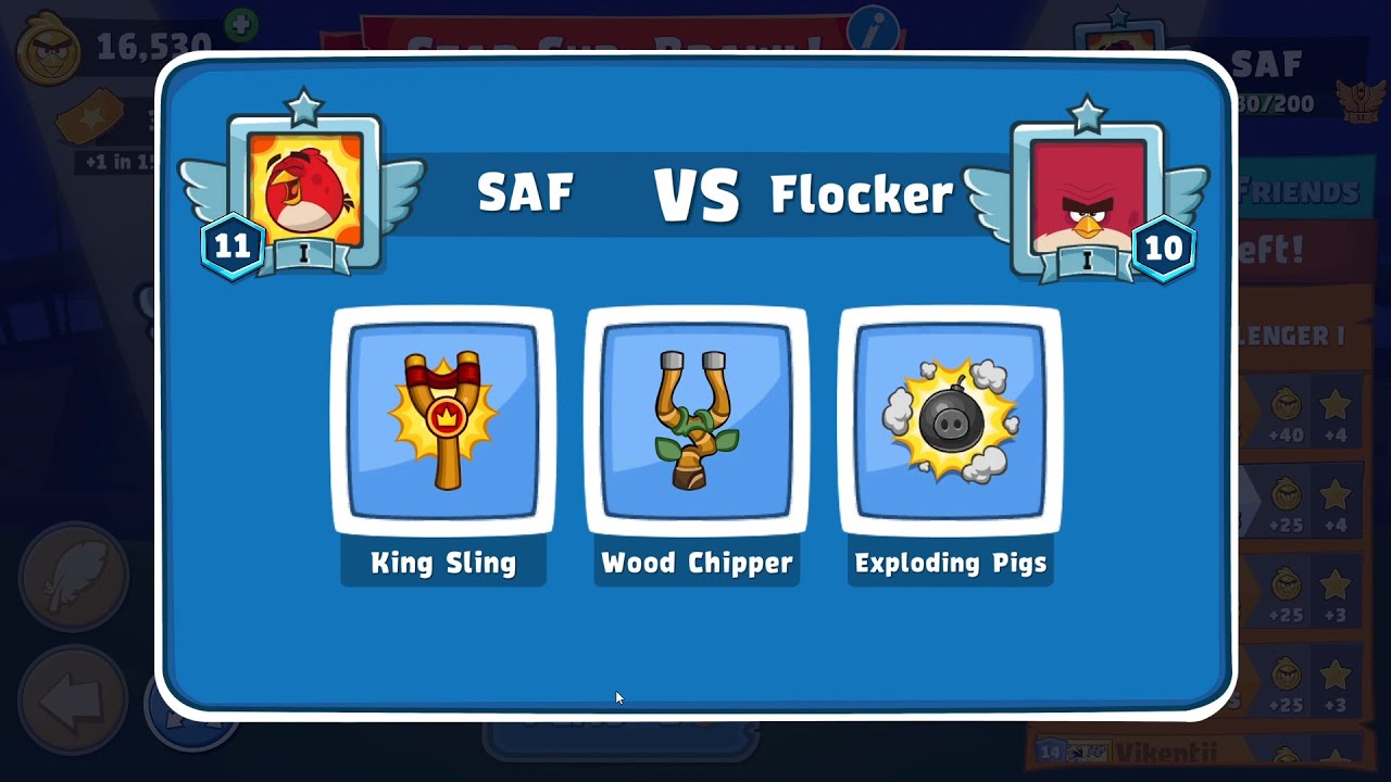 Angry Birds Friends. Star Cup Brawl! SAF vs Flocker. Passage from Sergey Fetisov - YouTube