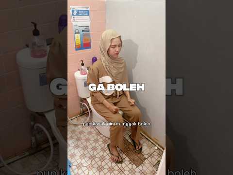 Jangan bab seperti ini di toilet duduk❌