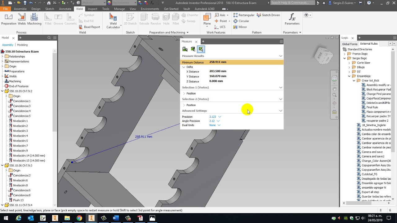 Inventor - Question for precision - YouTube