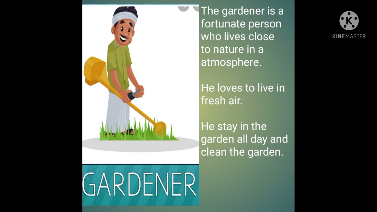 community helper- Gardener, our helps-Gardener,10 line essay- Gardener ...