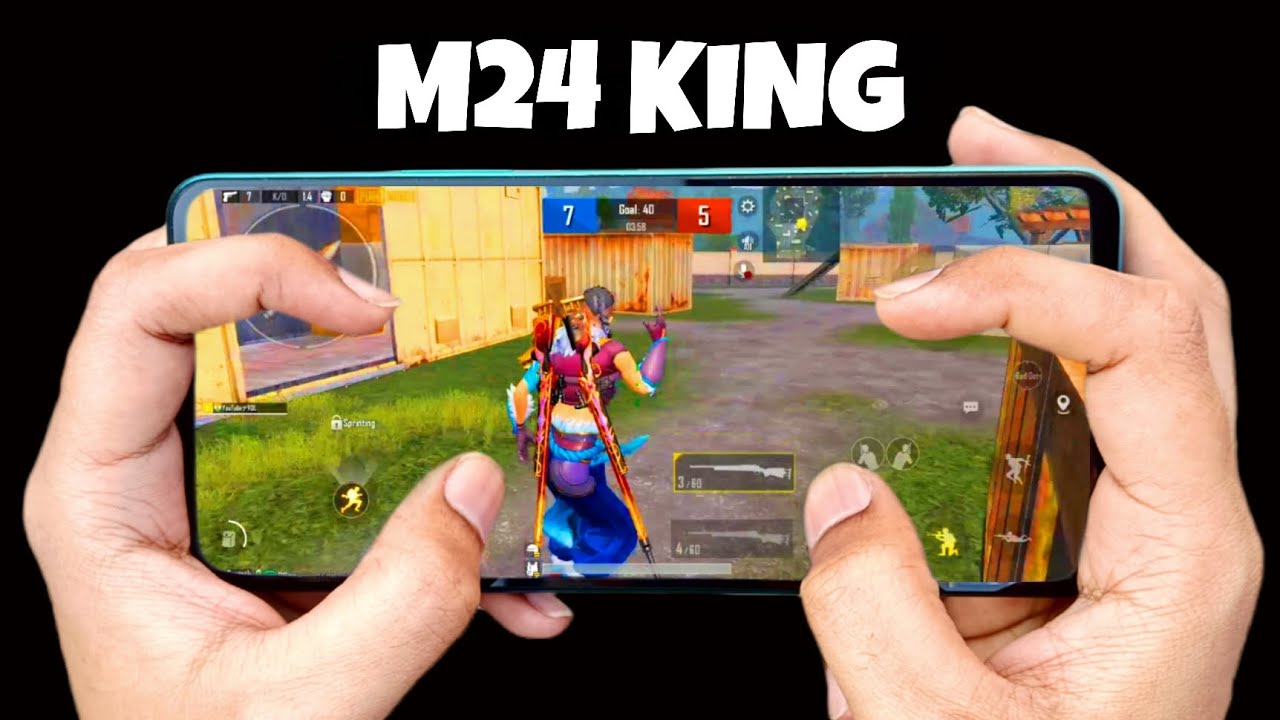REAL M24 KING🔥 4 FINGER + FULL GYRO PUBG MOBILE - YouTube