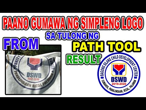 How to Create a Simple Logo with Path Tool - YouTube