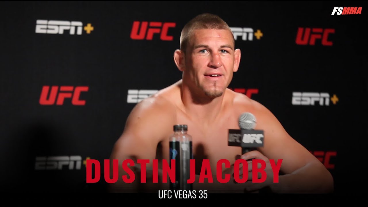 Dustin Jacoby UFC Vegas 35 full post-fight interview - YouTube