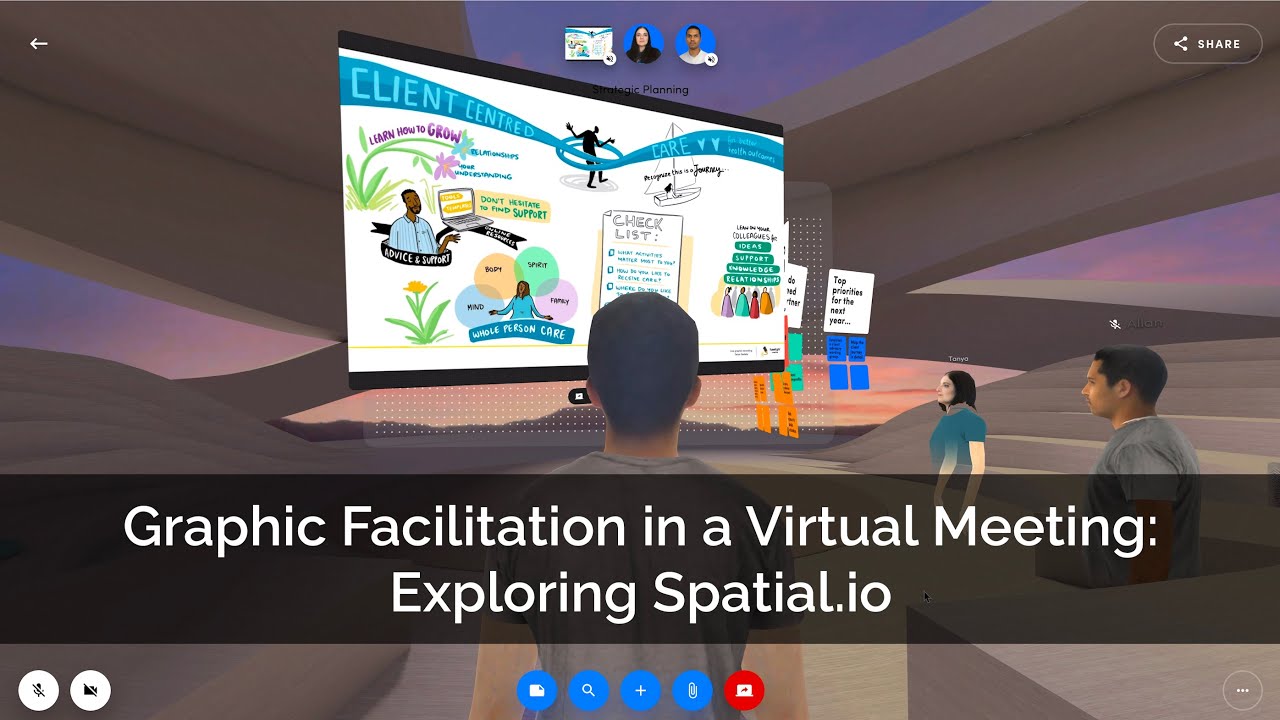 Graphic Recording in Spatial | Virtual Collaboration Environment - YouTube