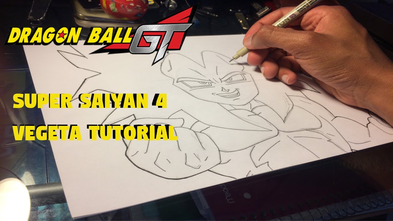 How to Draw Super Saiyan 4 Vegeta|Drawing Tutorial|Twillz - YouTube