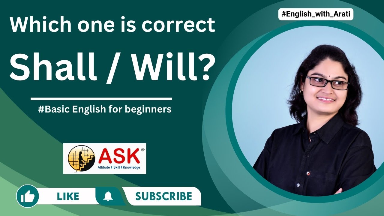 How to Use shall/will in Basic English? - YouTube