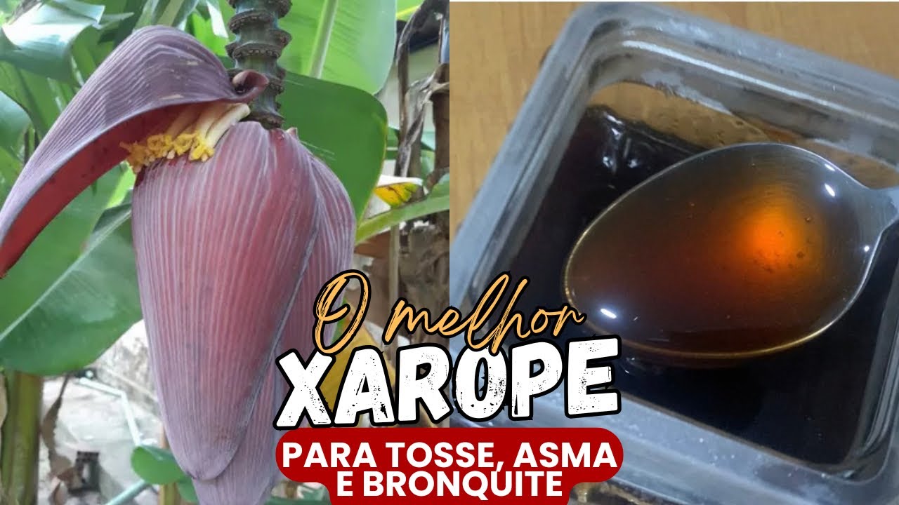 O MELHOR LAMBEDOR NATURAL com CORAÇÃO da BANANEIRA para Tosse Seca ...