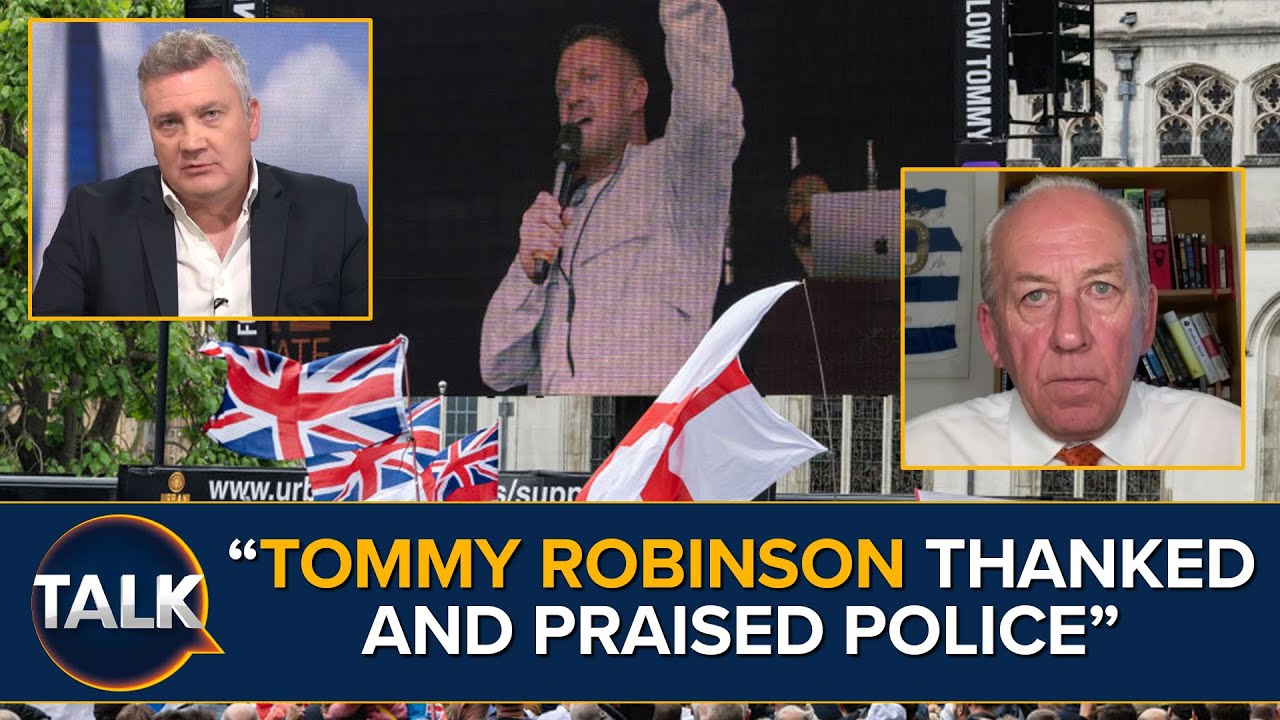 “Tommy Robinson Thanked And Praised Police” | Demonstrators March ...