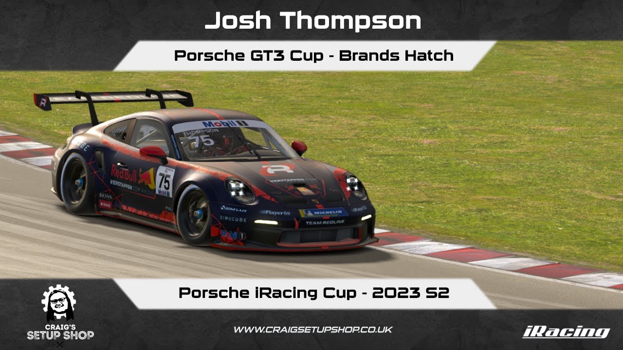 iRacing - 23S2 - Porsche GT3 Cup - Porsche iRacing Cup - Brands Hatch ...