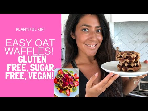 Easy Waffles! Gluten Free, Sugar Free, Oil Free, Vegan!