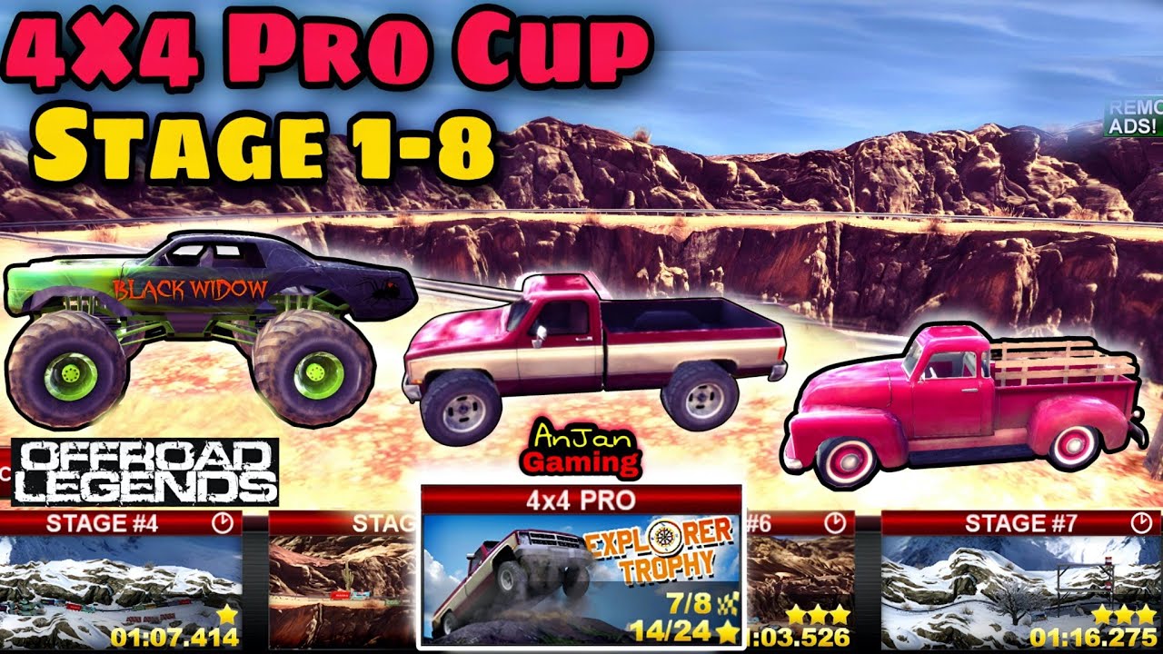 OffRoad Legends 4x4 Pro Cup Stage 1-8 ⭐⭐⭐|| OffRoad Legends 4x4 Pro Cup ...