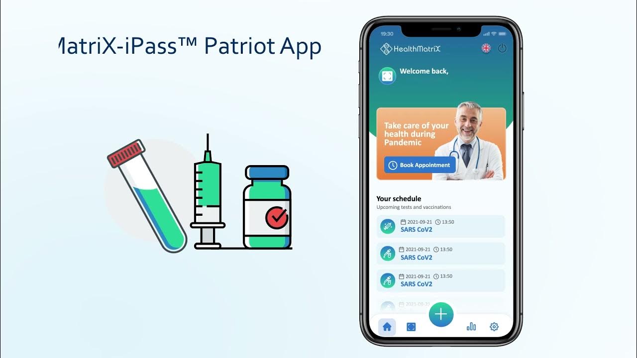 Matrix Ipass™ Secure Health Certificate Test And Vaccine Management Solution To Control The