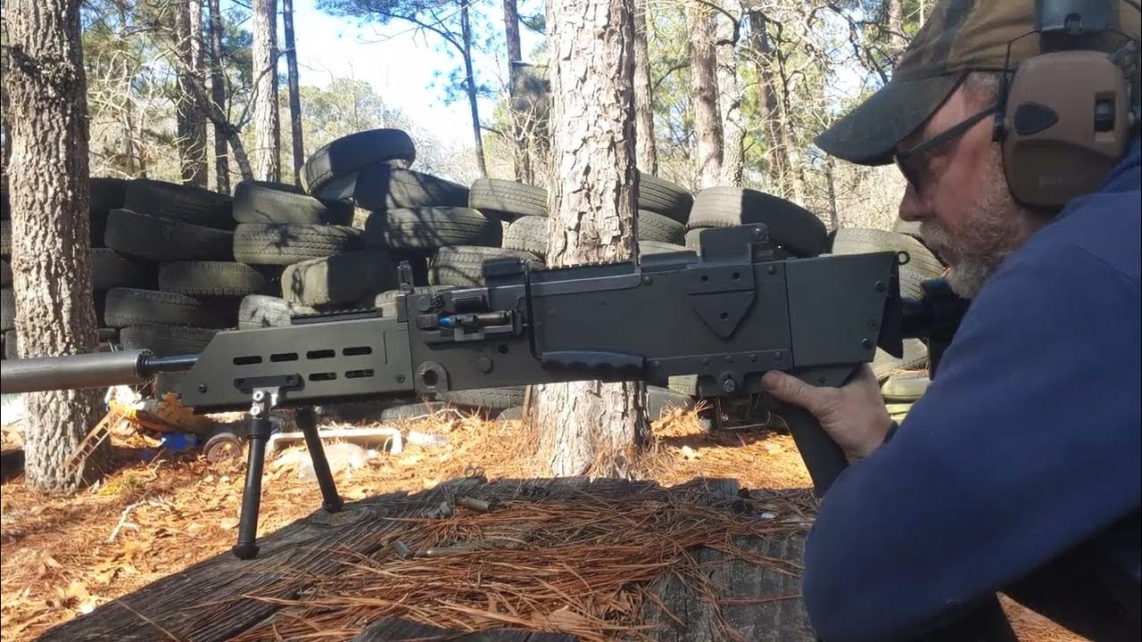 M1919 updated version suppressed cast bullets. - YouTube