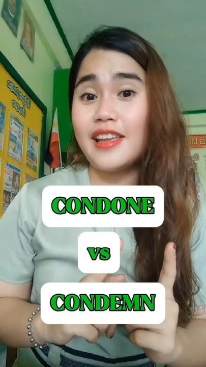 Condone vs Condemn #english #learnanewwordtoday #englishlanguage # ...