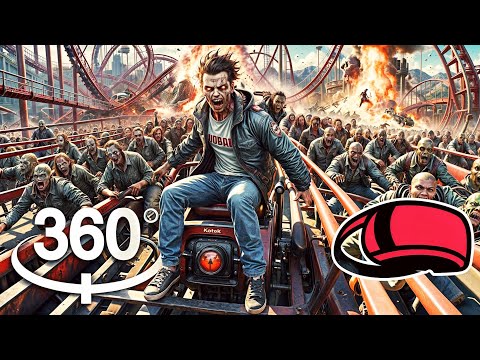 Extreme Zombies Roller Coaster Ride | VR 360