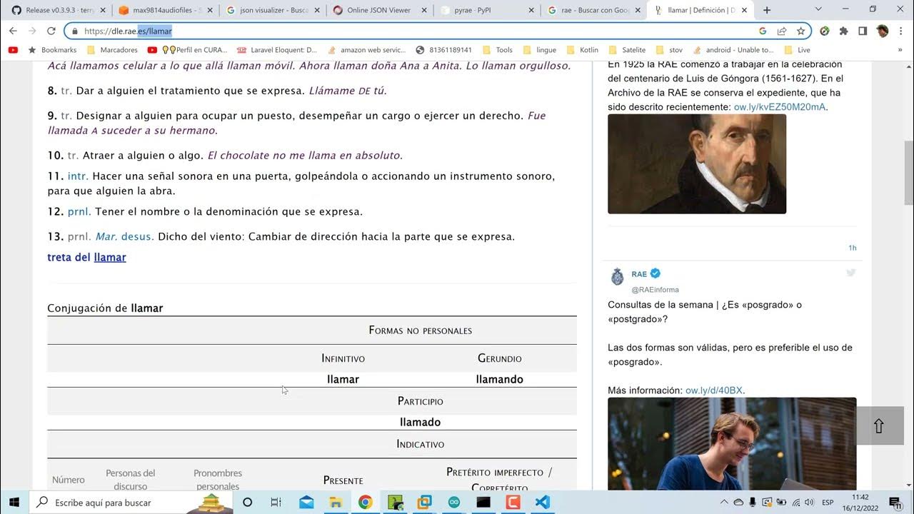 Api de la real academia española con python - YouTube