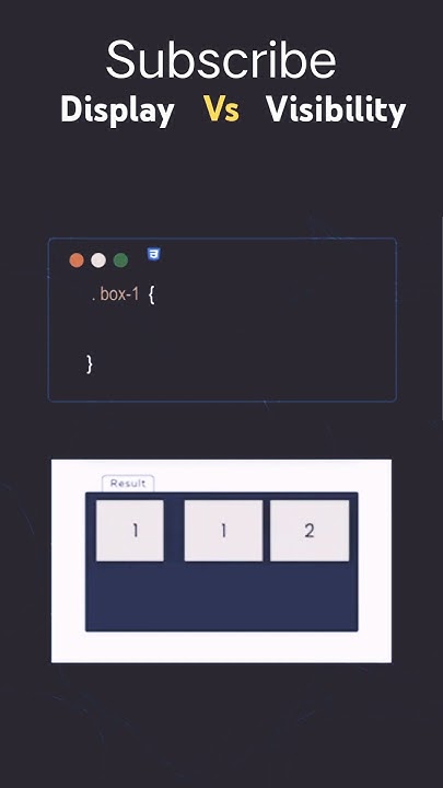 Display vs visibility in css #html #webdesign #python #css #display #visibility - YouTube