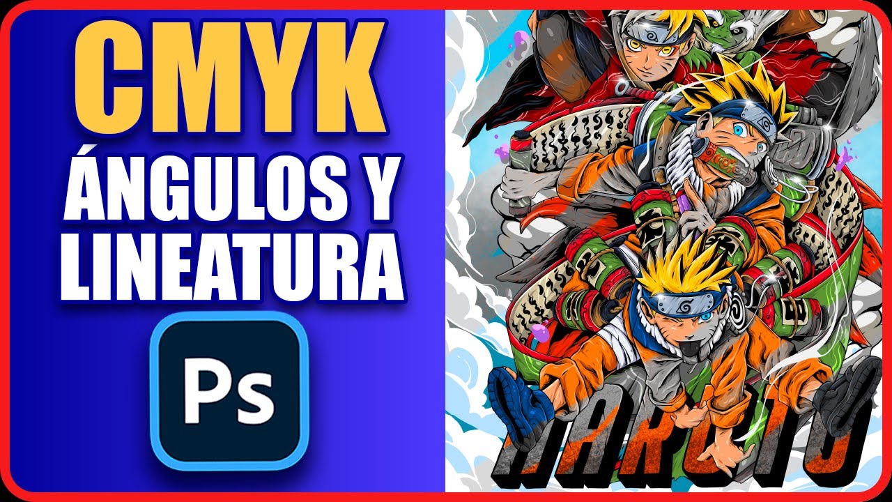 Ángulos y lineatura correctas para cuatricromía en photoshop - YouTube