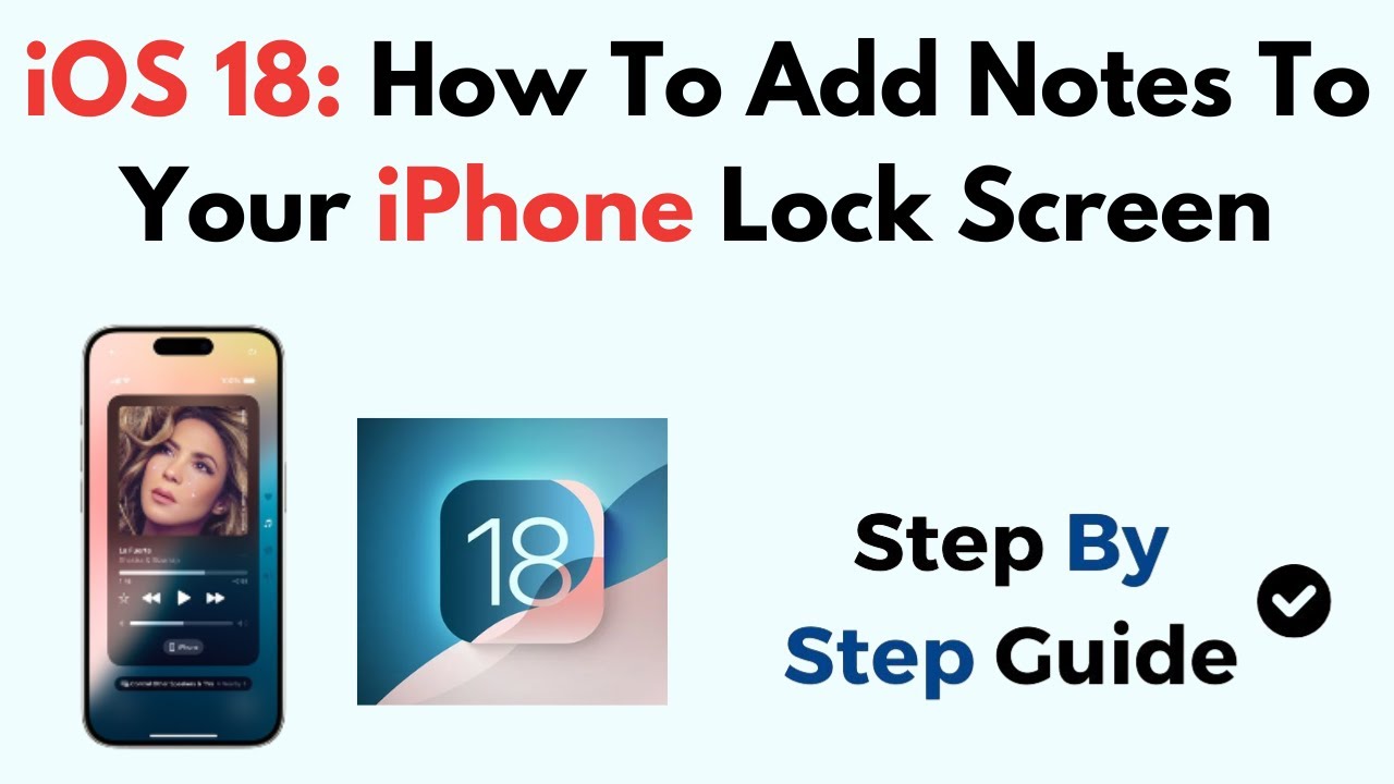 iOS 18: How To Add Notes To Your iPhone Lock Screen - YouTube
