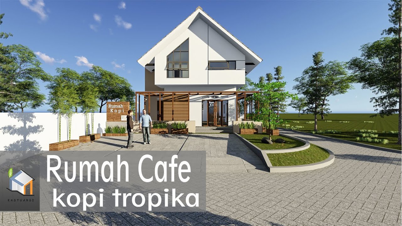Desain Rumah dengan Cafe - YouTube