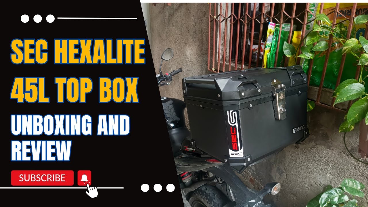 SEC Hexalite 45L Top Box | Unboxing | Review - YouTube
