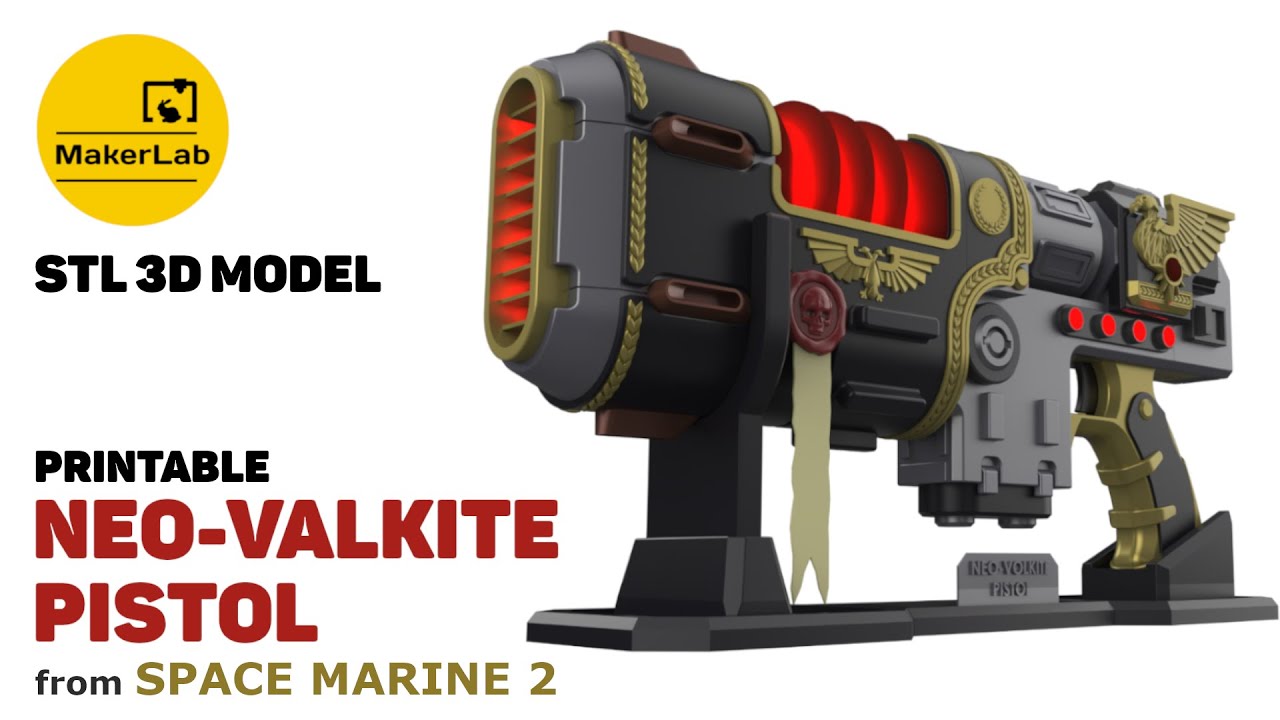 Neo-Volkite Blaster - Warhammer 40K: Space Marine 2 - Printable 3d ...