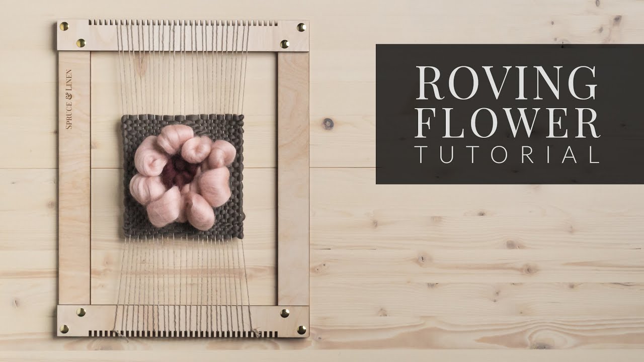 How to Weave a Flower [Roving Flower Tutorial] - YouTube