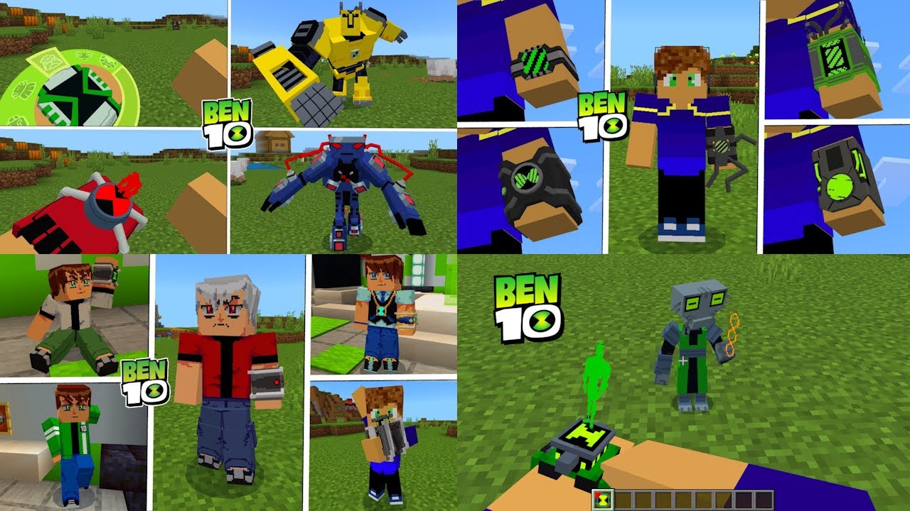 TOP 4 ADDON DO BEN 10 PARA MINECRAFT - YouTube
