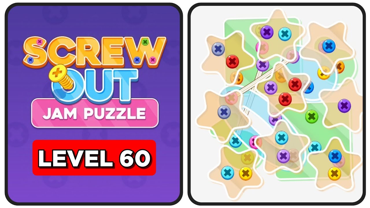 Screw Out: Pin Jam Puzzle Level 60 Game Answers || Unscrew It: Nuts ...