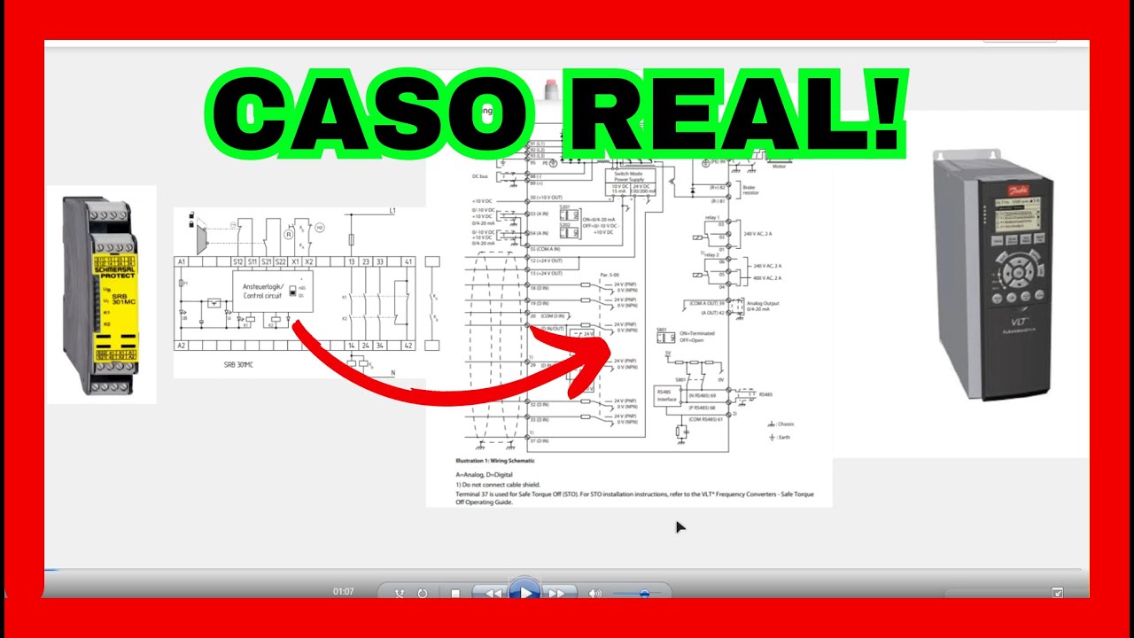 ⚡⚡Relé de Seguridad + Variador de Frecuencia Danfoss | Aplicación REAL - YouTube