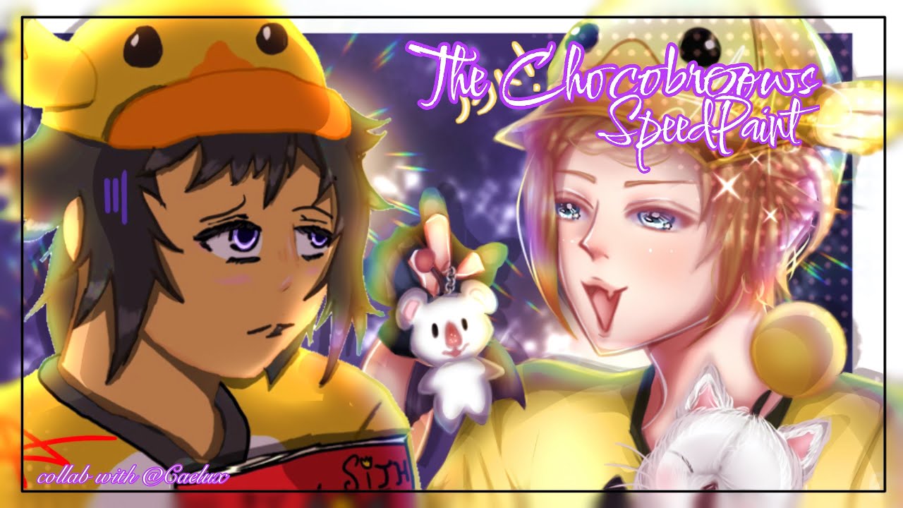 The Chocobroows 🐥| Noctis & Prompto drawing | feat.@Caelux | Speedpaint ...