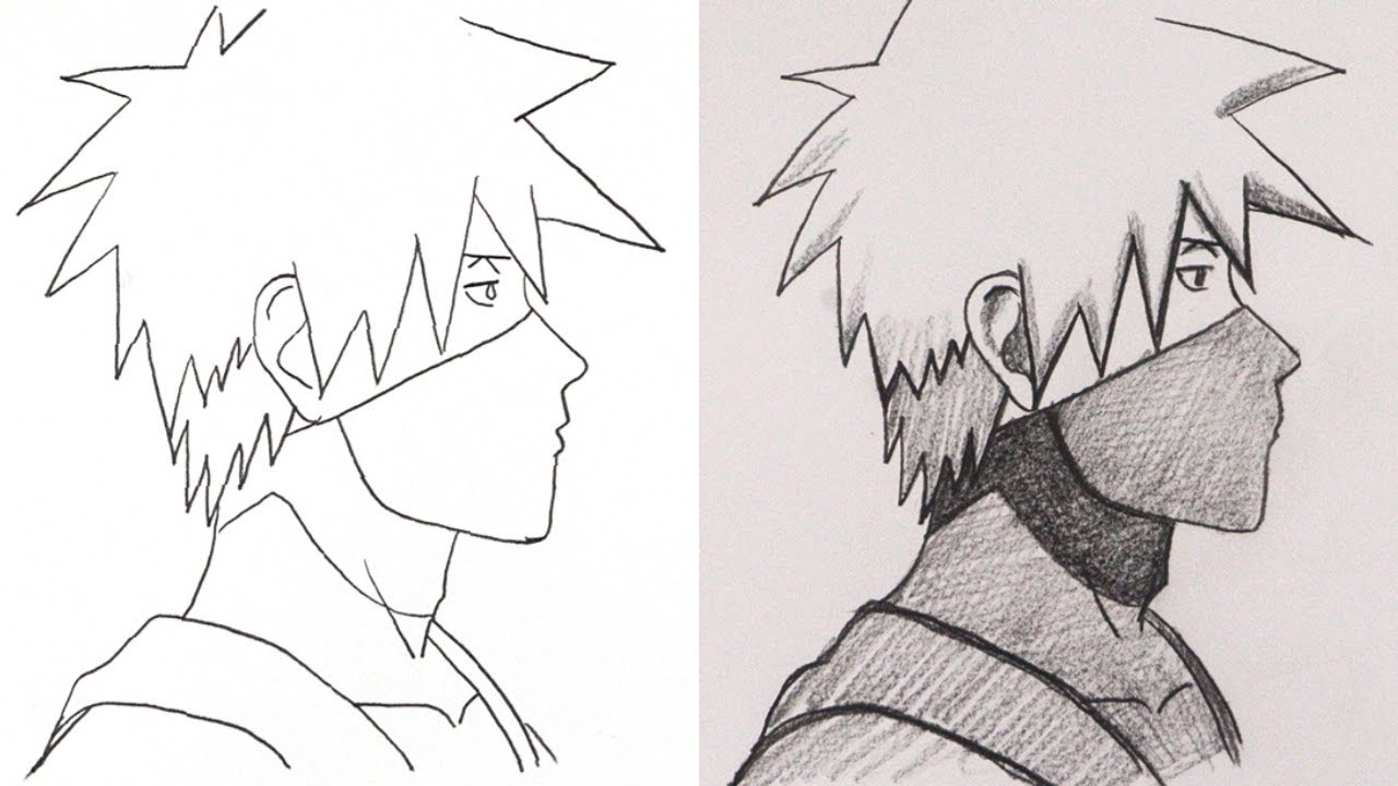 How to draw Kakashi Hatake step by step | how to draw anime | easy ...