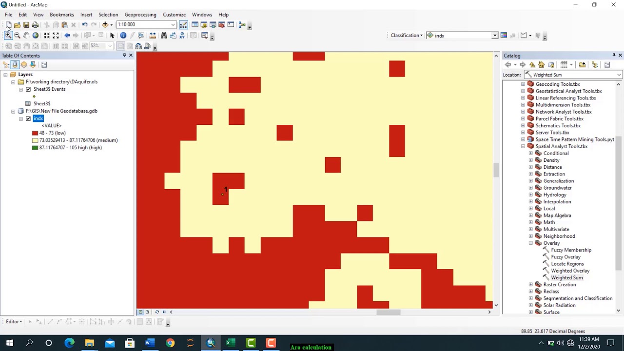 DRASTIC model validation | graduated symbol mapping using ArcGIS - YouTube