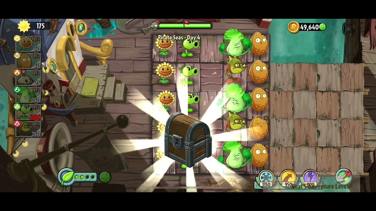 Plants vs Zombies 2 # Pirate seas Day 4 - YouTube