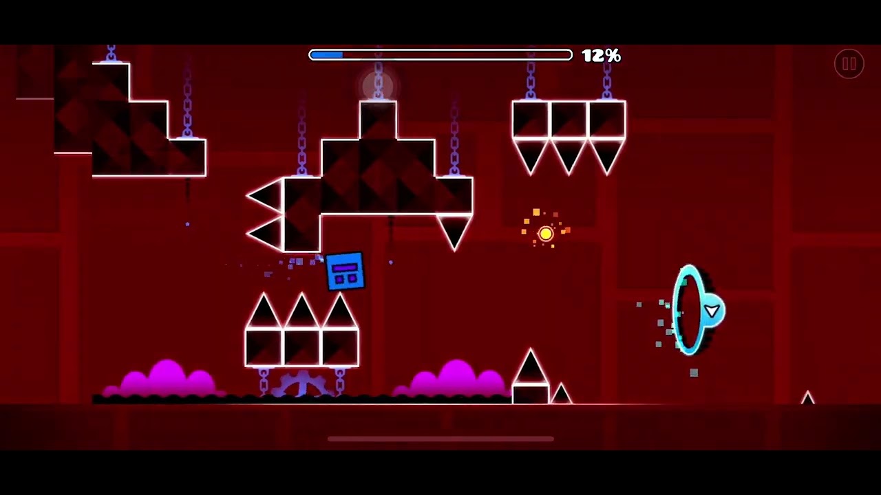 Day 1 8 attemps of clutterfunk geometry dash challenge - YouTube