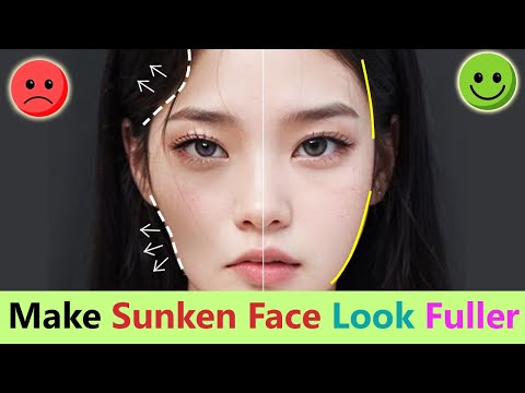 Quick Make Sunken Face Look Fuller | 3 Best Facial Exercise Fix Sunken Cheeks, Sunken Temples