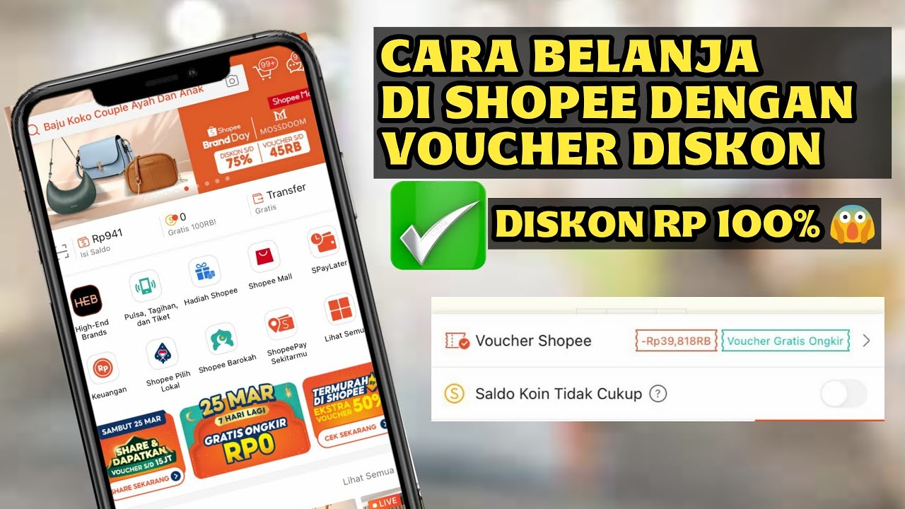 Berhasil 🔥 Cara belanja di SHOPEE pakai voucher terbaru 2024 👌😁 - YouTube